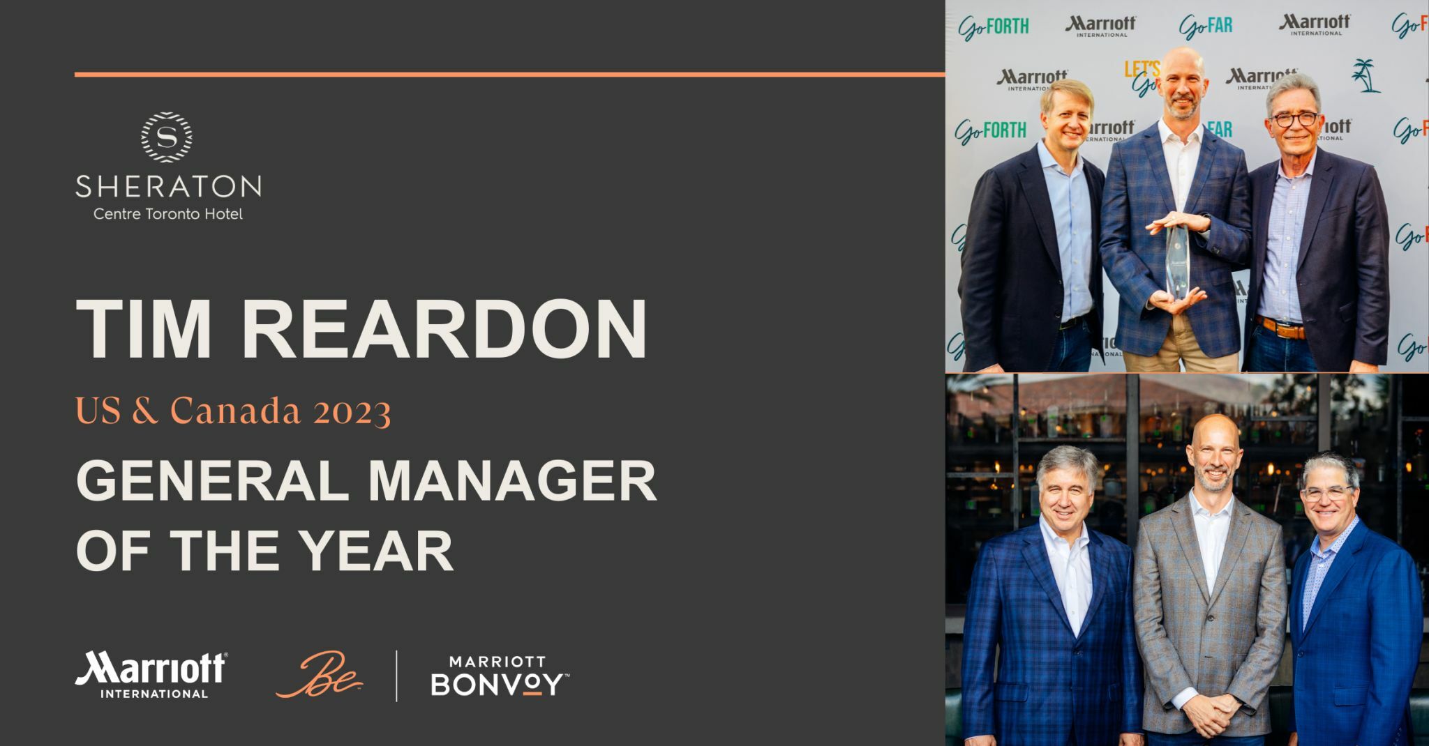 Tim Reardon of Sheraton Centre Toronto Hotel named… | STAY Magazine